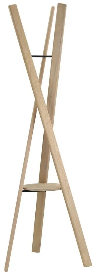 Věšák z dubového dřeva v přírodní barvě 62x176 cm Rakku – Blomus