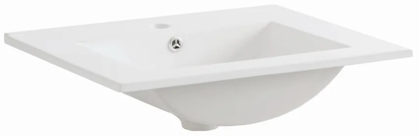 COMAD Koupelnová sestava - ARUBA white, 60 cm, sestava č. 10, dub craft/lesklá bílá