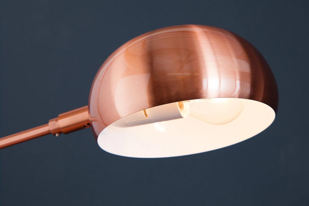 Designová kovová stojací lampa měděná - Arae