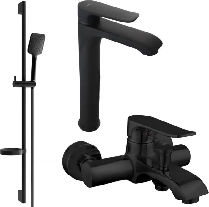 Mexen Pecos DS62 koupelnový set, černý - 72713DS62-70