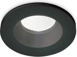 ILUX 252032 LED Stropní zápustné bodové svítidlo Ideal Lux ROOM-65 ROUND BK 252032 8W 800lm 3000K IP65 9,8cm kulaté černé - IDEALLUX
