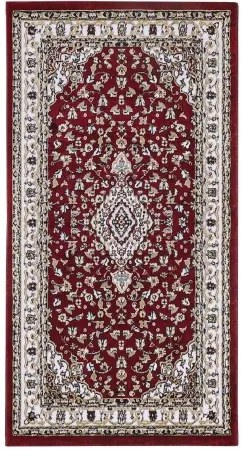 Koberce Breno Kusový koberec ISFAHAN 740/red, Červená, Vícebarevné, 80 x 150 cm
