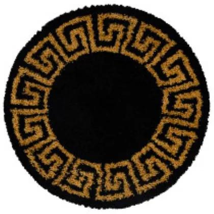 Ayyildiz koberce Kusový koberec Hera Shaggy 3301 gold kruh - 80x80 (průměr) kruh cm
