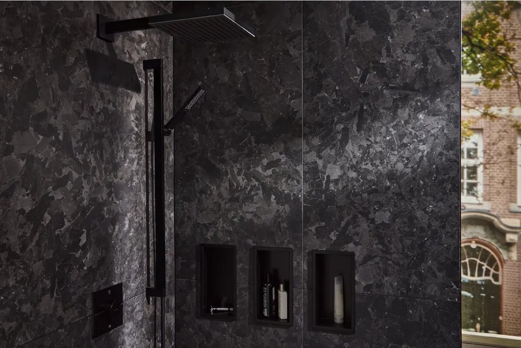 HANSGROHE Hansgrohe, sprchové rameno E 390 mm, černá matná, HAN-24337670