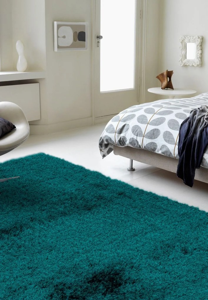 Modrý koberec Trebbia Teal Rozměry: 200x290 cm