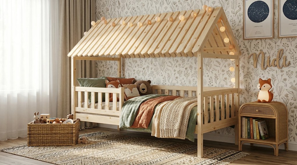 Rkids | Dětská postel Nidi 80x180 Přírodní
