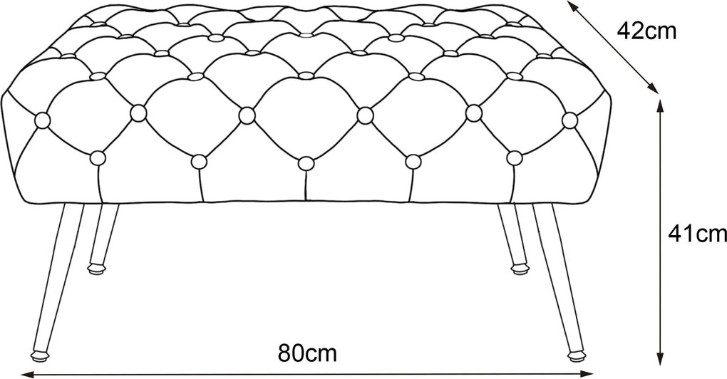 Taburet Madrid zelený