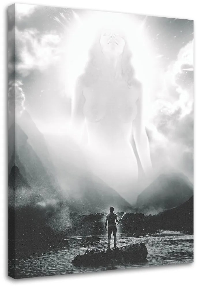 Gario Obraz na plátně Postava na obloze - Barrett Biggers Rozměry: 40 x 60 cm