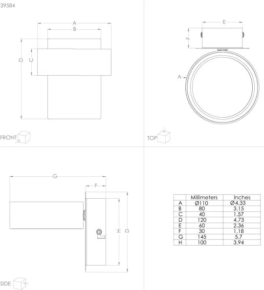 Eglo 39584 - LED Bodové svítidlo ALBARIZA LED/4,6W/230V