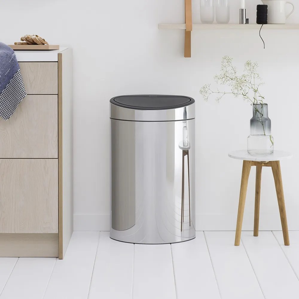 Brabantia Koš Touch Bin NEW 40L lesklá ocel