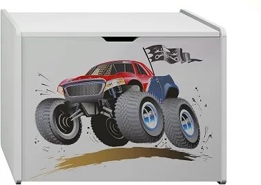 MAXMAX Truhla na hračky MONSTER TRUCK