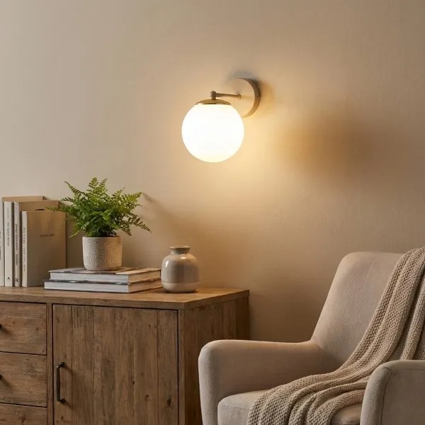 BRILAGI - Nástěnná lampa MILO ECRU 1xE27/60W/230V béžová/zlatá