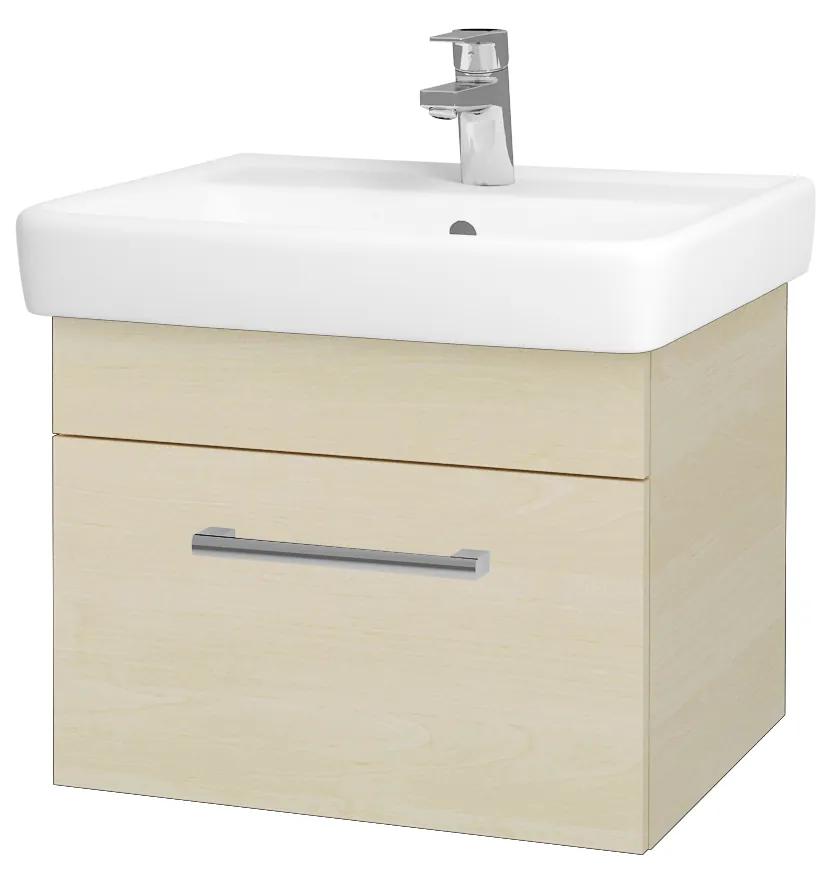Dřevojas Koupelnová skříň Q UNO SZZ 55 Varianta: N01 Bílá lesk / Úchytka T01 / D17 Colorado