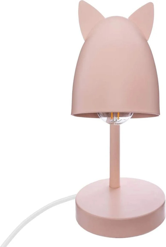 Stolní lampa OREILLLES ROSE, kov, barva růžová