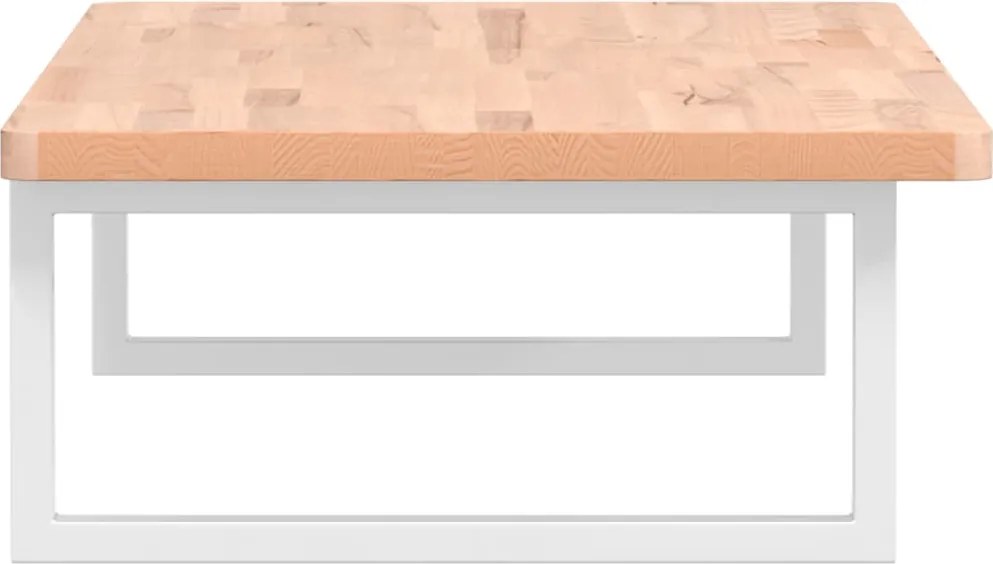 Deska pod umyvadlo nástěnná ocel a masivní bukové dřevo 3302432