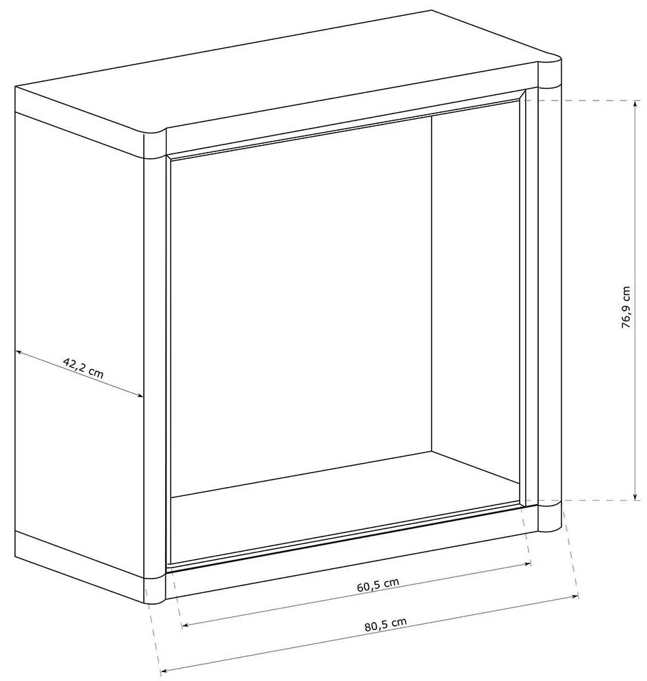 DALLAS s | komoda D4 | 80,5 cm | sonoma