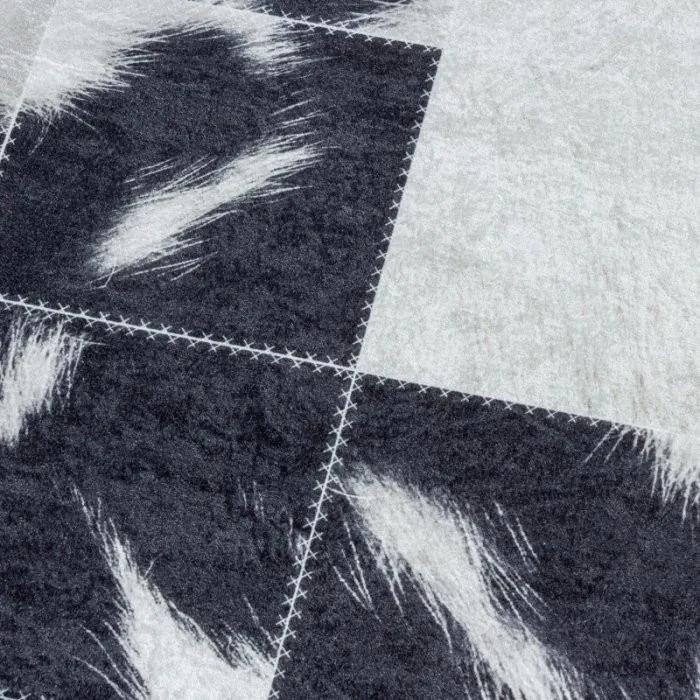 Vopi | Kusový koberec Fiesta 4307 black - 140 x 200 cm