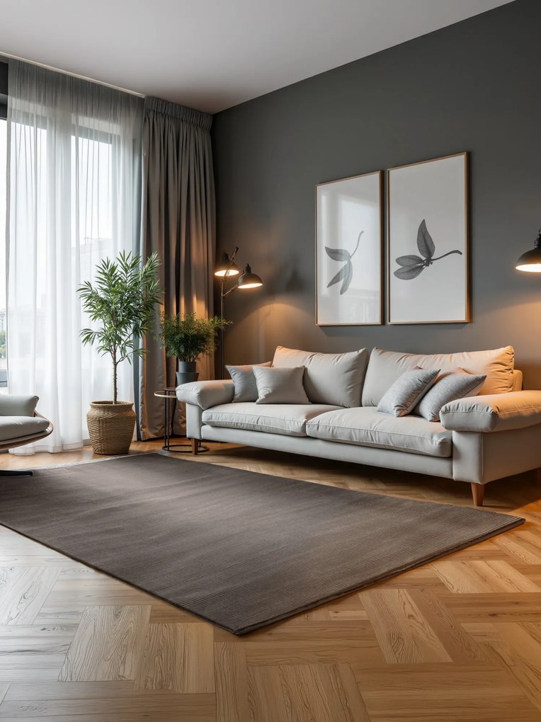 ELLE Decoration, Kusový koberec Perles 106187 Cream Anthracite z kolekce Elle, 200x280, šedá, ložnice