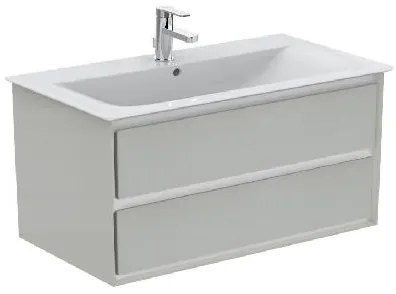 Ideal Standard Connect Air - Skříňka pod umyvadlo 100x44x52 cm, lesklá světlá šedá/bílá mat E0821EQ