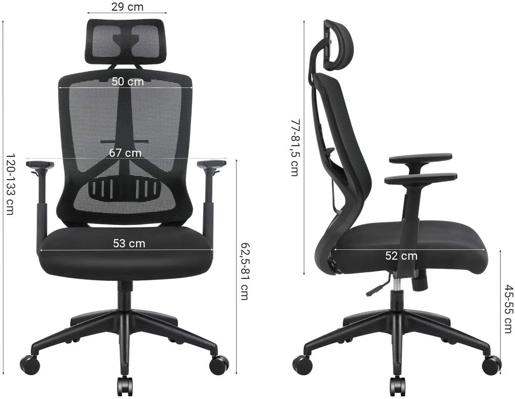 Kancelářská židle Cameron černá
