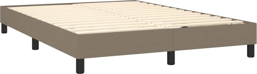 Box spring postel s matrací a LED taupe 140x190 cm textil 3133233