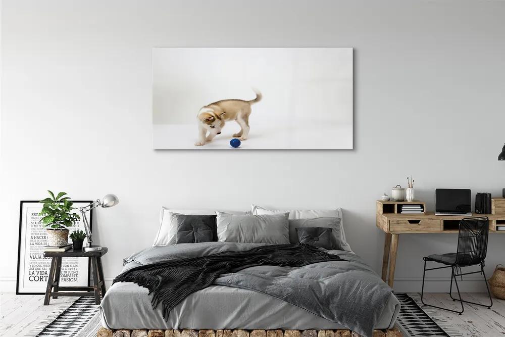 akrylový obraz Hrát s tím psem 140x70 cm
