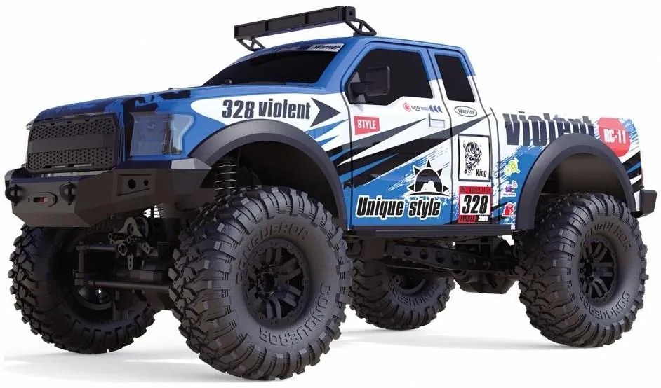 Rc auto amewi rc auto dirt climbing pickup race crawler 1:10 modré