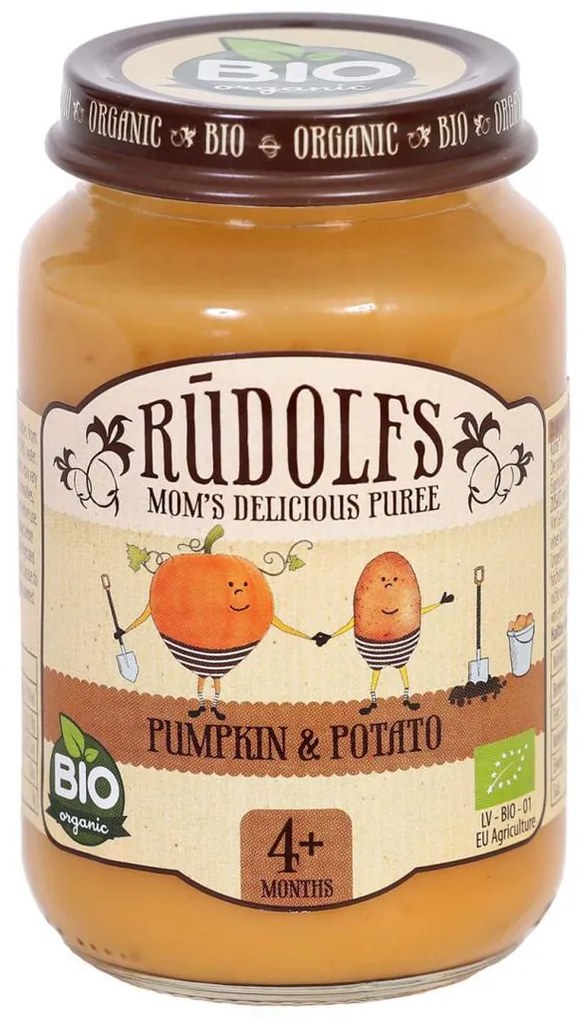 Rudolfs BIO Příkrm dýně a brambory 190 g