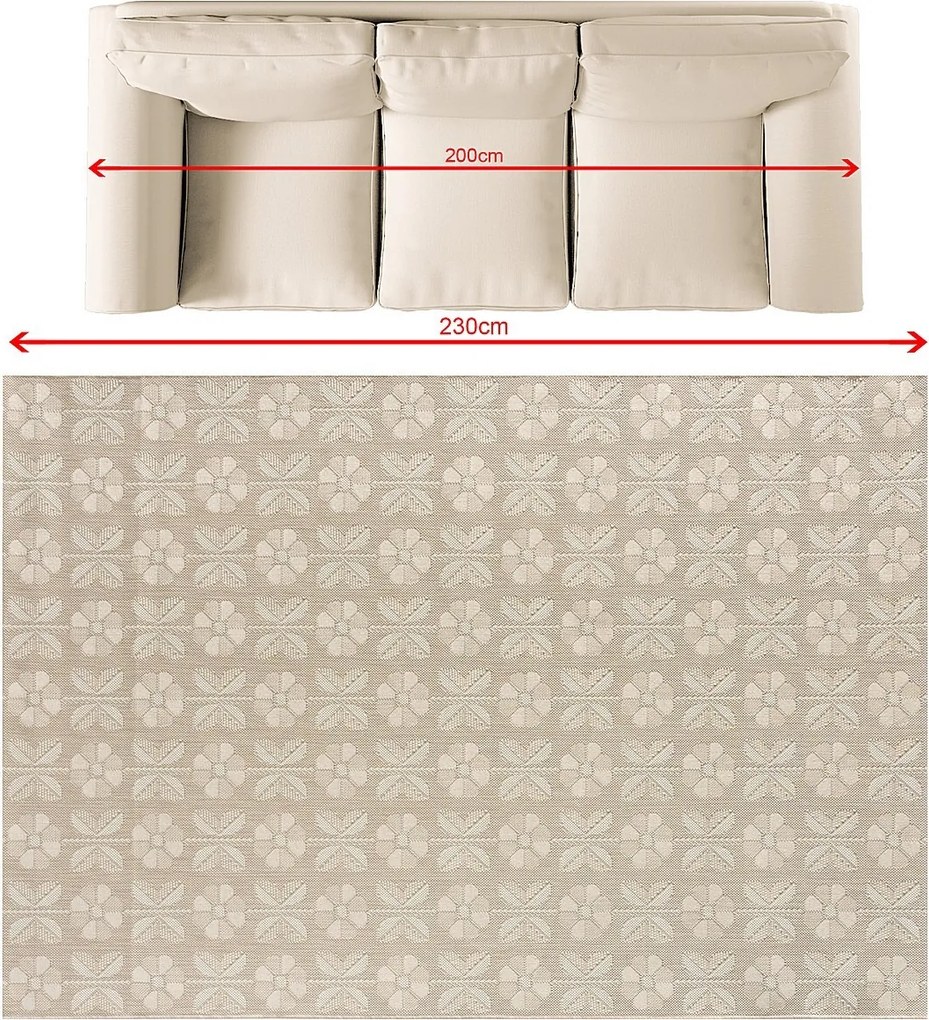 Koberec Liva sand 160x230 cm