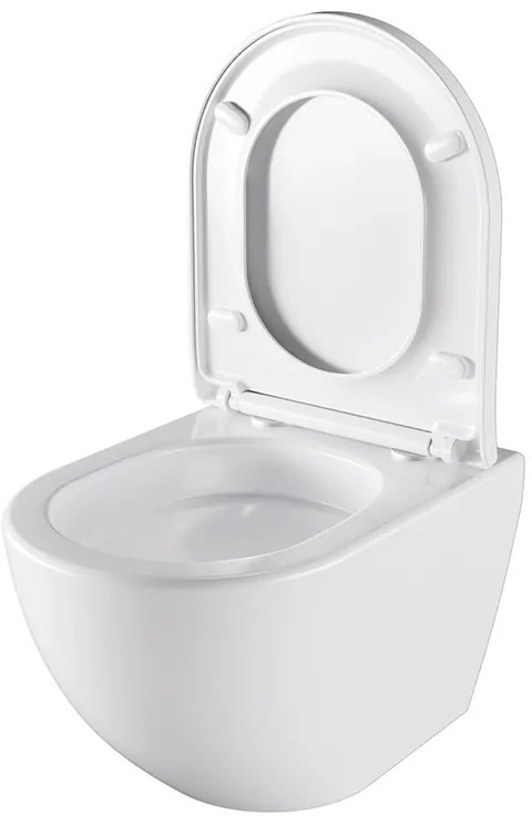 BPS-koupelny Závěsná WC mísa se SoftClose sedátkem HYD-4668, bílá