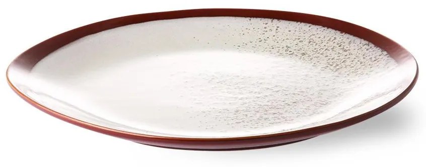 HK living Keramický servírovací talíř 70's Dinner Plate Frost 29 cm, multi barva, keramika
