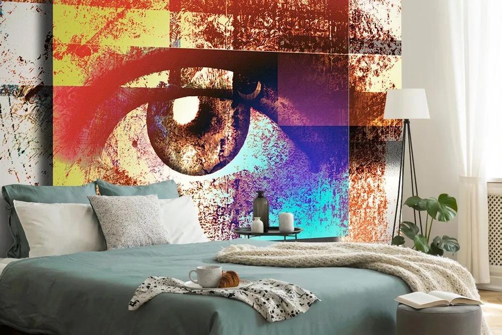 Samolepící tapeta surrealistické oko - 150x100 cm