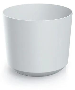 PROSPERPLAST Květináč - TUBO Průměr: 17,8 cm, Barva: světle šedá