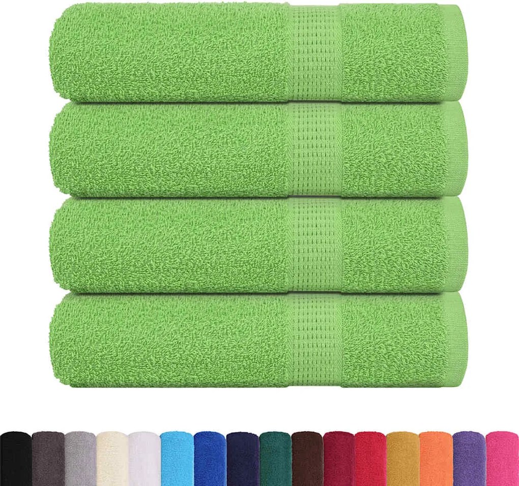 Ručníky FROGN 4 ks jablečně zelené 50x100 cm 360 g/m² 137023