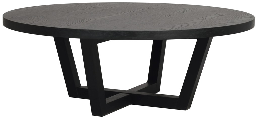 ROWICO Kulatý konferenční stolek BOXFORD ø110 cm černý