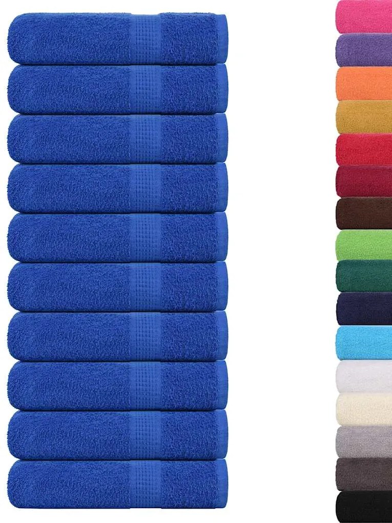 Ručníky do sprchy FROGN 10 ks modré 70 x 140 cm 360 g/m² 136715