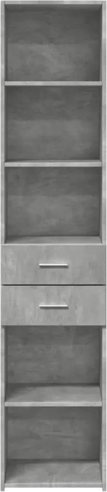 Skříň highboard betonově šedá 40x42,5x185 cm kompozitní dřevo 3281444