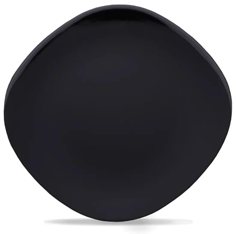 German GRESI Mělký talíř / pr. 26 cm / černá