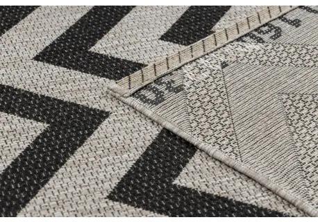 Dywany Luszczow Kusový koberec SIZAL FLOORLUX 20340 stříbrný / Černá CIKCAK Rozměr koberce: 120 x 170 cm
