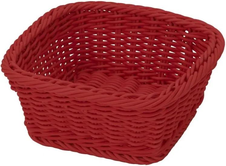 Červený stolní košík Saleen, 19 x 19 cm