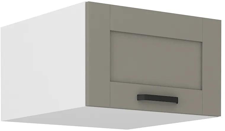 STL 60 cm skříňka horní jednodveřová (otevírání nahoru, hloubka 57 cm) LUNA Barevné provedení LUNA: Dub Artisan / Jílově šedá