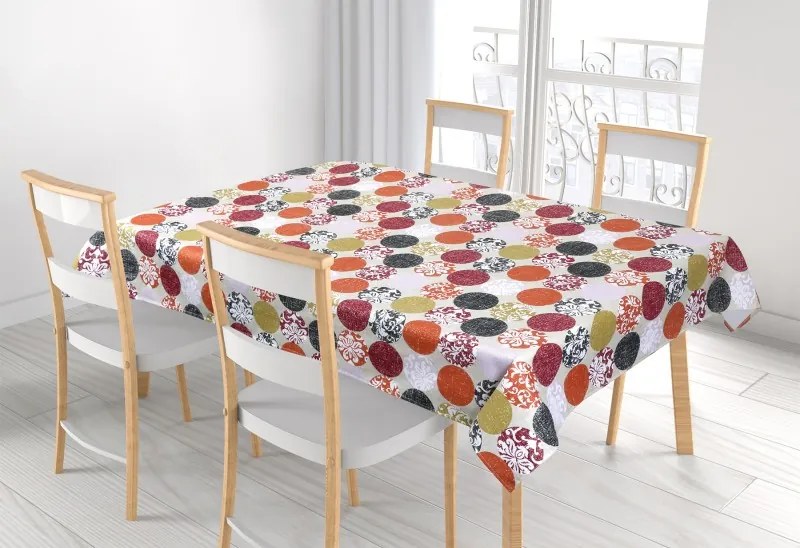 Bellatex Ubrus BERTA Hnědá,Červená 70x70 cm