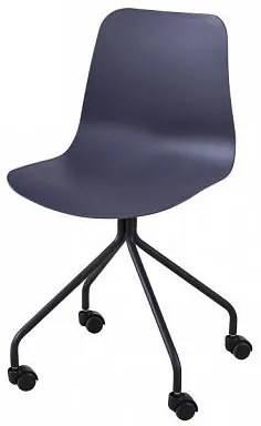 Kancelářská židle DANELA, plast tmavě šedá + kov