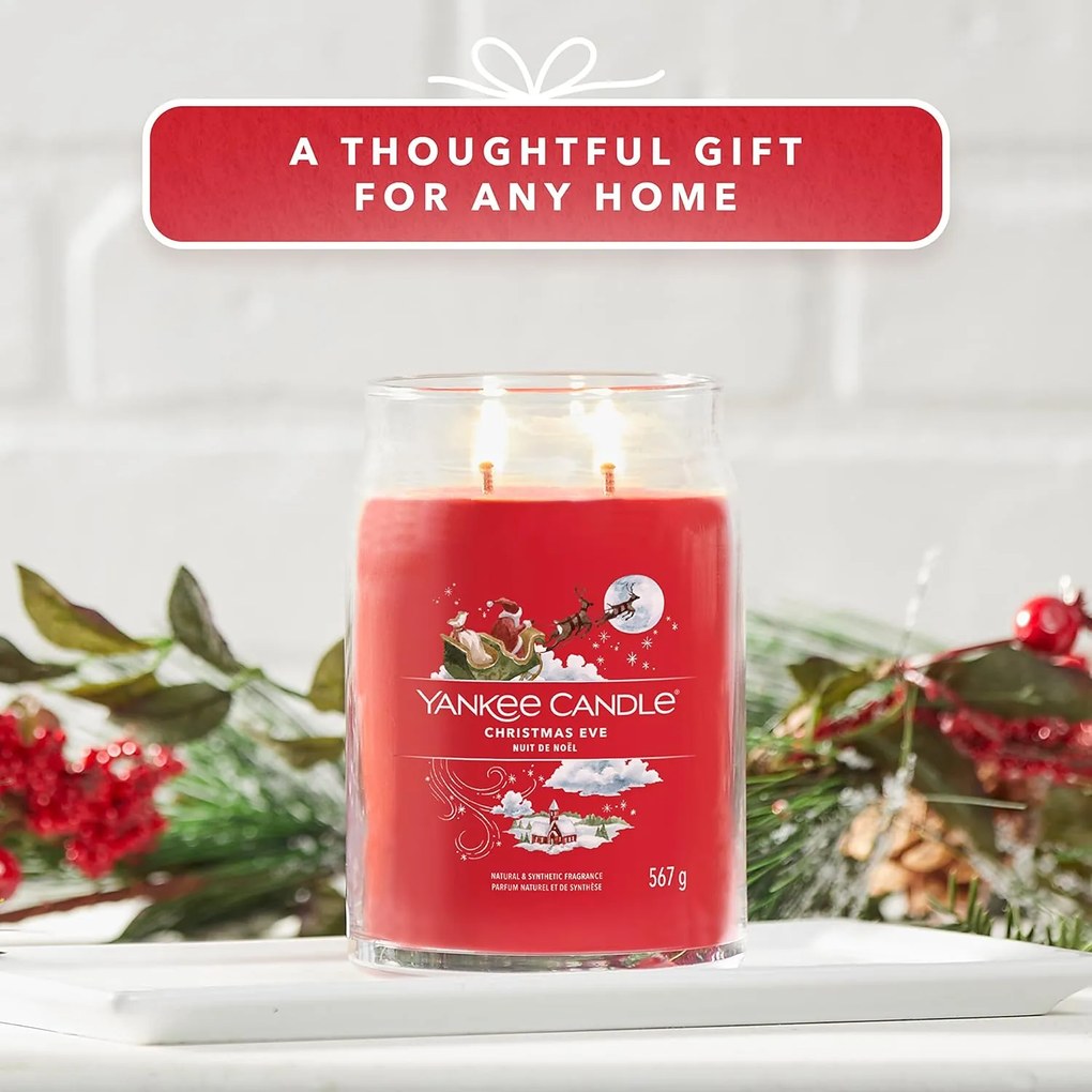 Yankee Candle vonná svíčka Signature ve skle velká Christmas Eve 567 g