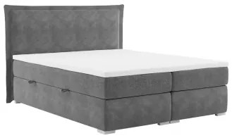 Postel boxspring MEGAN 160x200 šedá