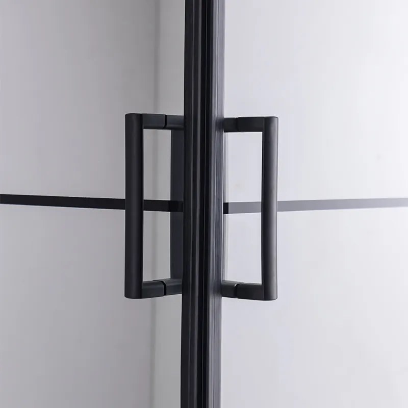BPS-koupelny Čtvercový sprchový kout BL32B 90x90 černá/transparent + vanička SXL02B BL černá