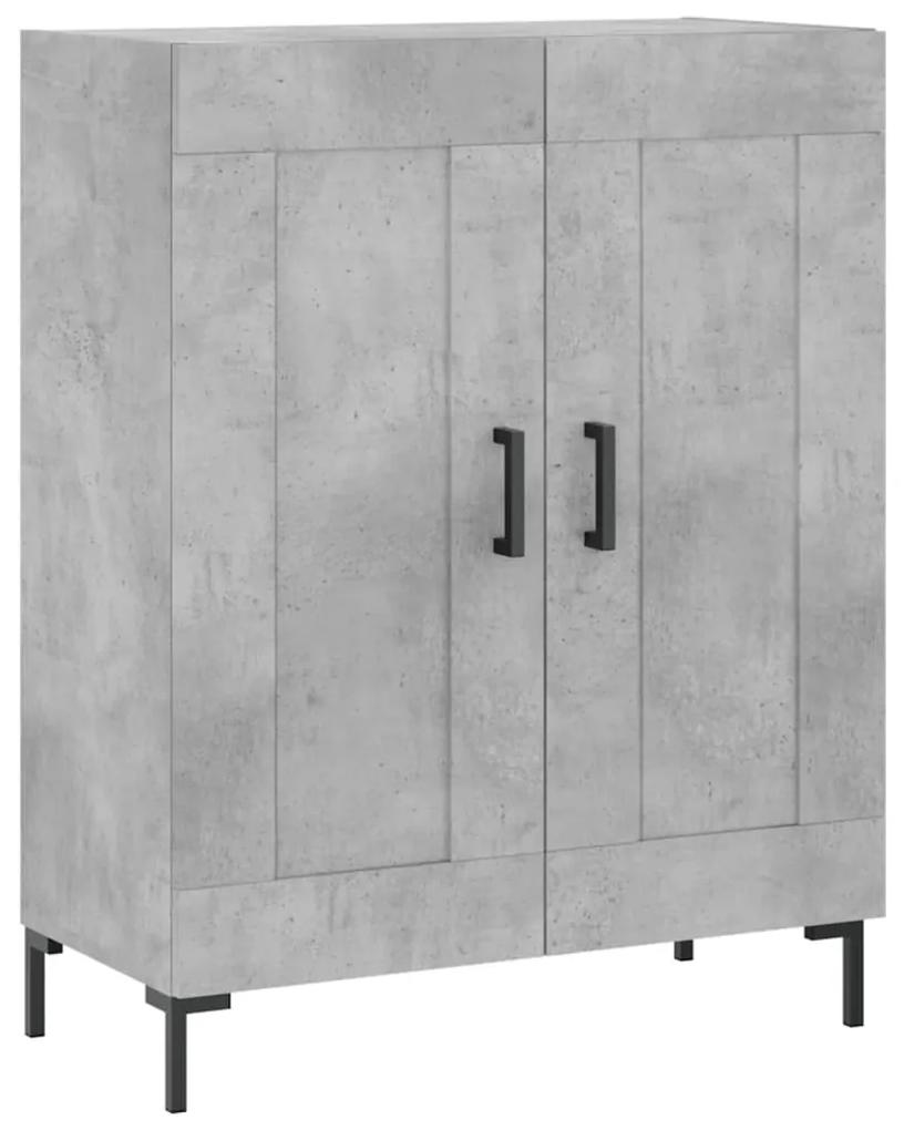 Skříň highboard betonově šedá 69,5x34x180 cm kompozitní dřevo,  3199685
