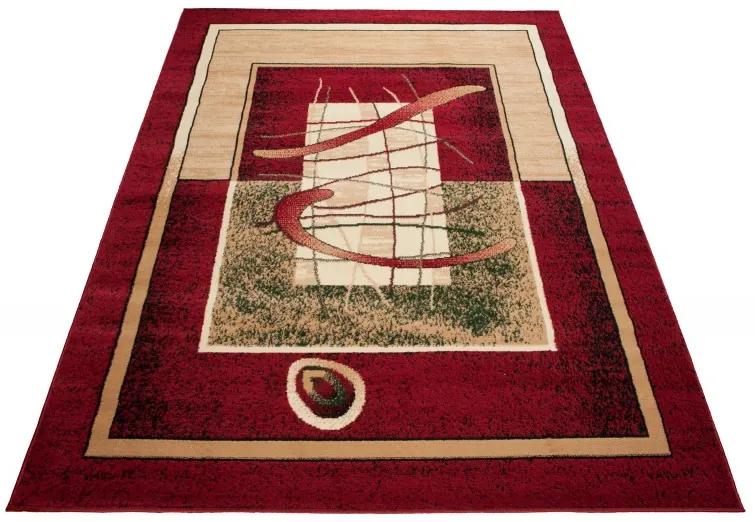 Kusový koberec ATLAS 5118B červený Rozměr: 300x400 cm