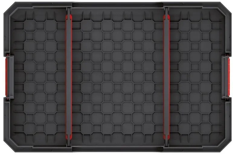 Dílenský box XEBLOCCK PRO 53,6 x 35,4 x 30 cm černo-červený