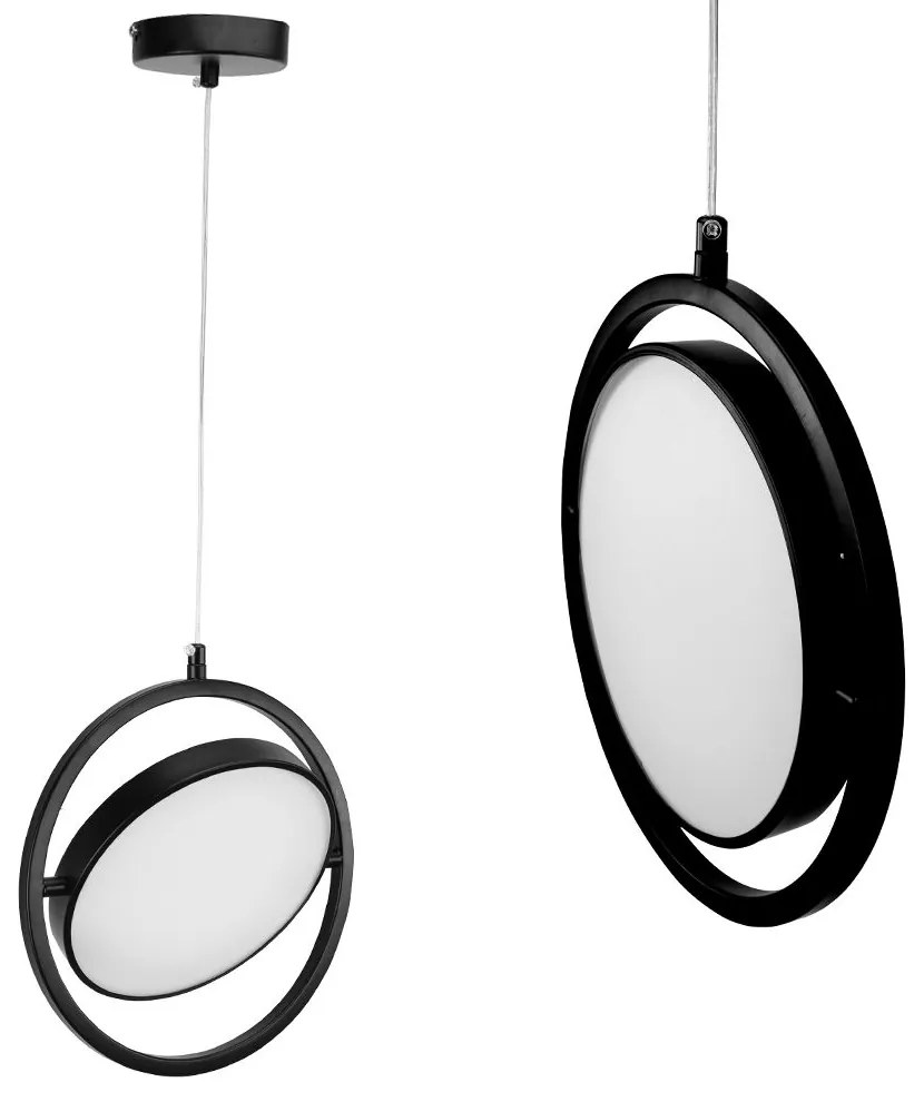 Toolight Závěsné LED svítidlo Luxury Glamour 3 APP1790-CP černé